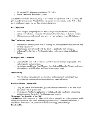 GIS software | DOCX