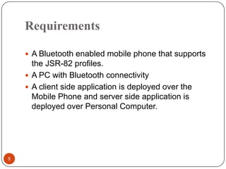 Arc application remote control using bluetooth | PPTX