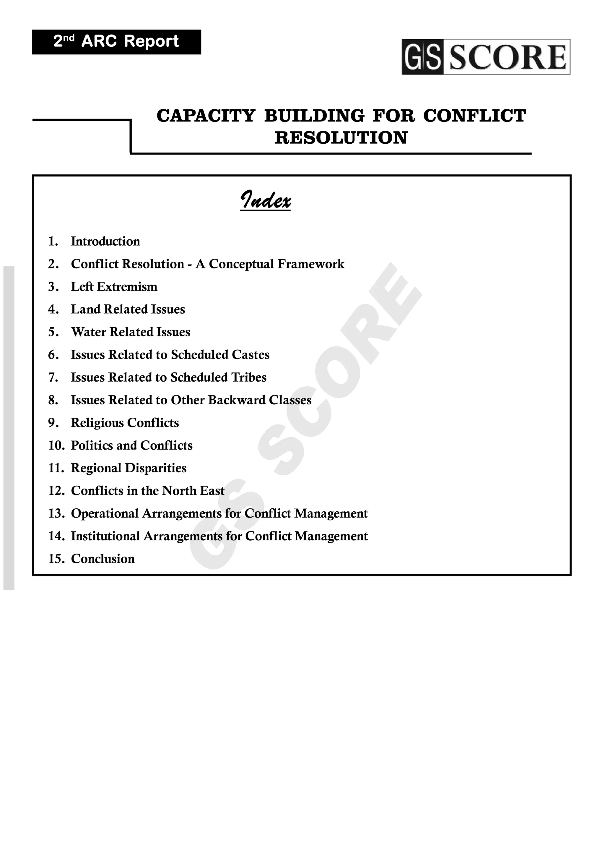 2nd ARC Report :CAPACITY BUILDING FOR CONFLICT RESOLUTION | PDF | Civic ...