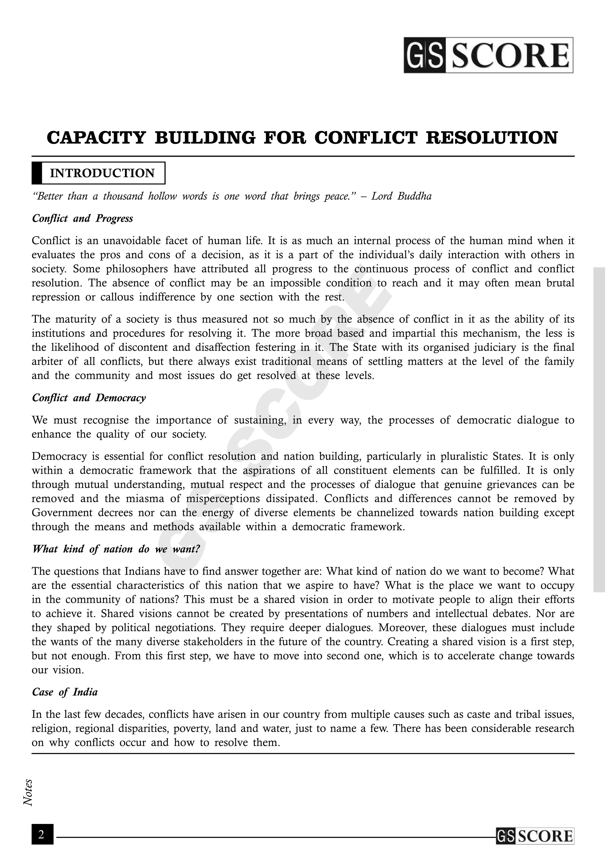 2nd ARC Report :CAPACITY BUILDING FOR CONFLICT RESOLUTION | PDF | Civic ...