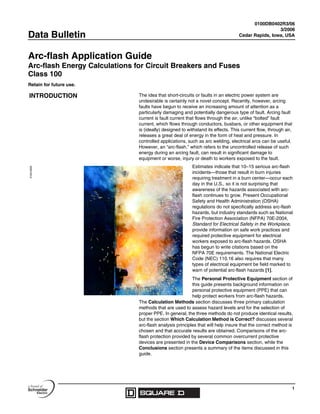 Arc flash application guide | PDF