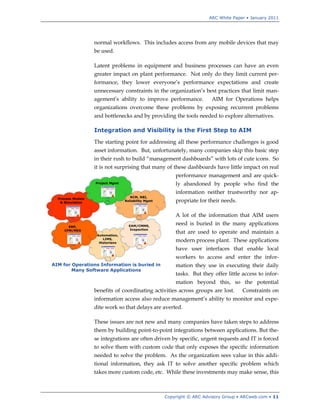 Asset Information and Analytics Drivers of Process Industry Operational Excellence | PDF