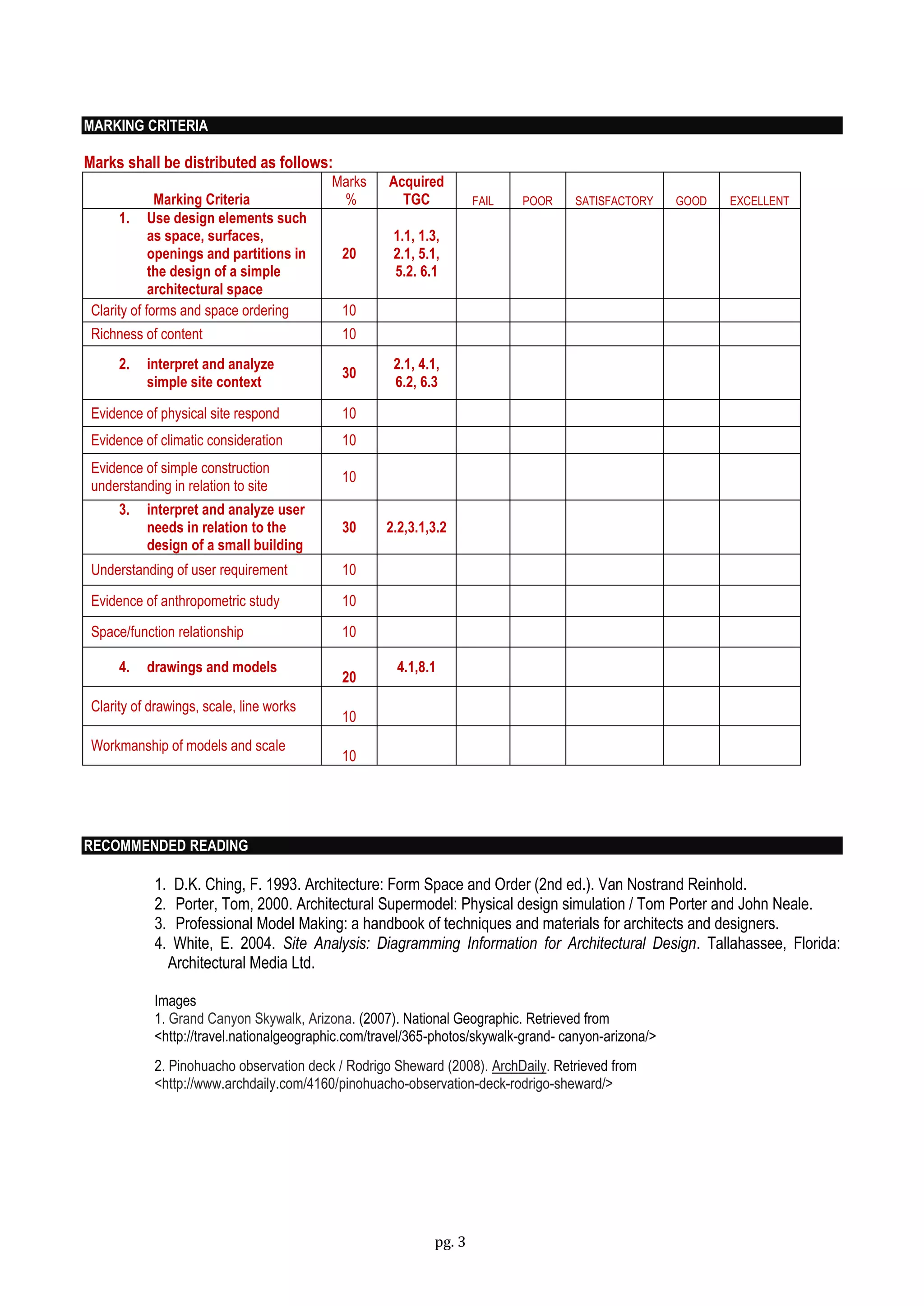 Arc1126 project 2a observation deck @ cape rachado | PDF