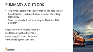 Multi-core Real-time Simulation of High-Fidelity Vehicle Models using ...