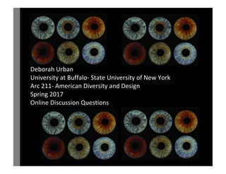 Arc 211: American Diversity and Design: Deborah Urban | PDF ...