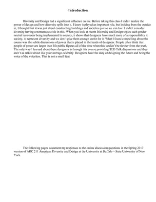 Arc 211：american diversity and design：jiashan zhao | PDF
