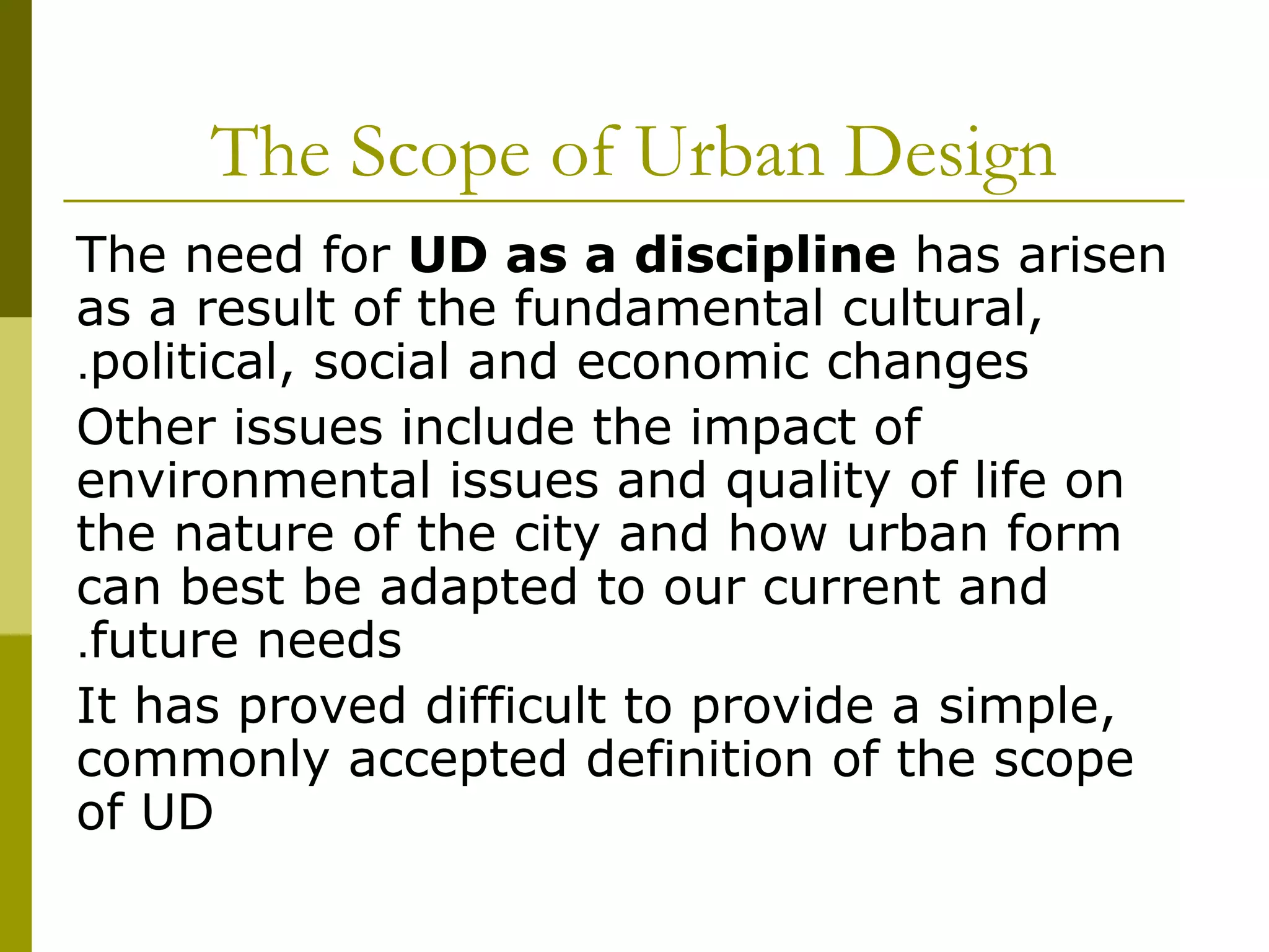 Arc251 02 the-scope-of-urban-design | PPT