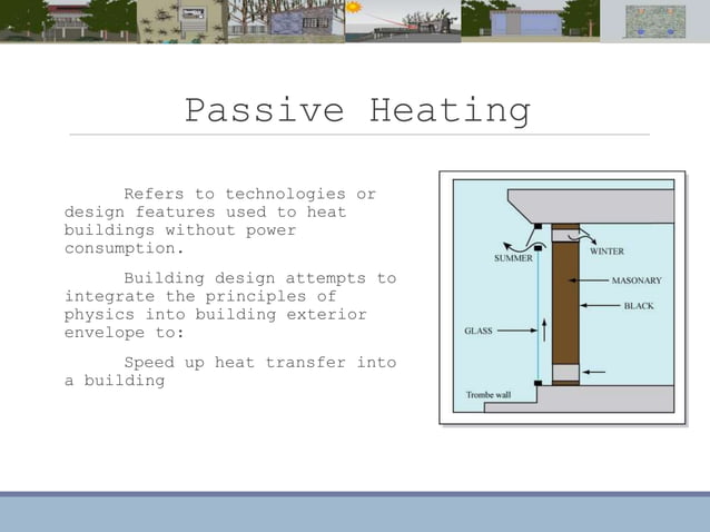 passive heating system with trombe wall | PPTX | Power and Energy Industry | Industries
