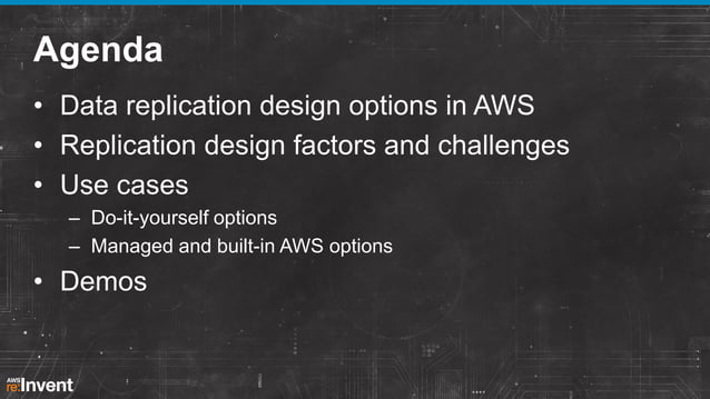 Data Replication Options in AWS | PPT