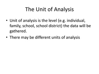 Arc 323 human studies in architecture fall 2018 lecture 7-data analysis ...