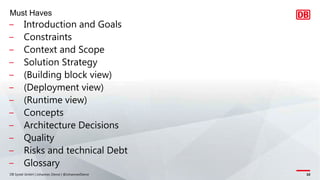 Lessons Learned Using arc42 in a Real DevOps Team | PPT