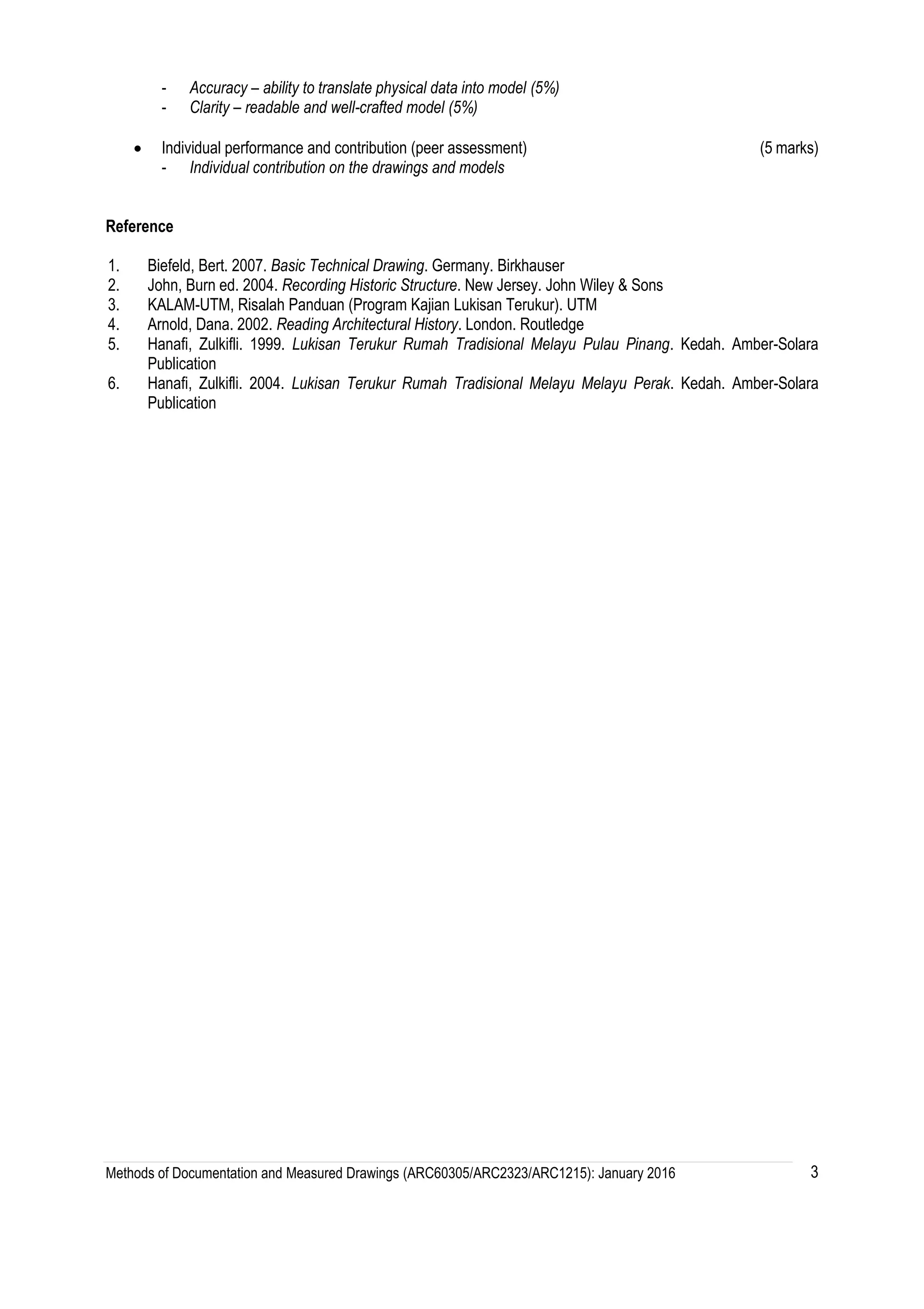 Arc 60305 project 3 measured drawings | PDF