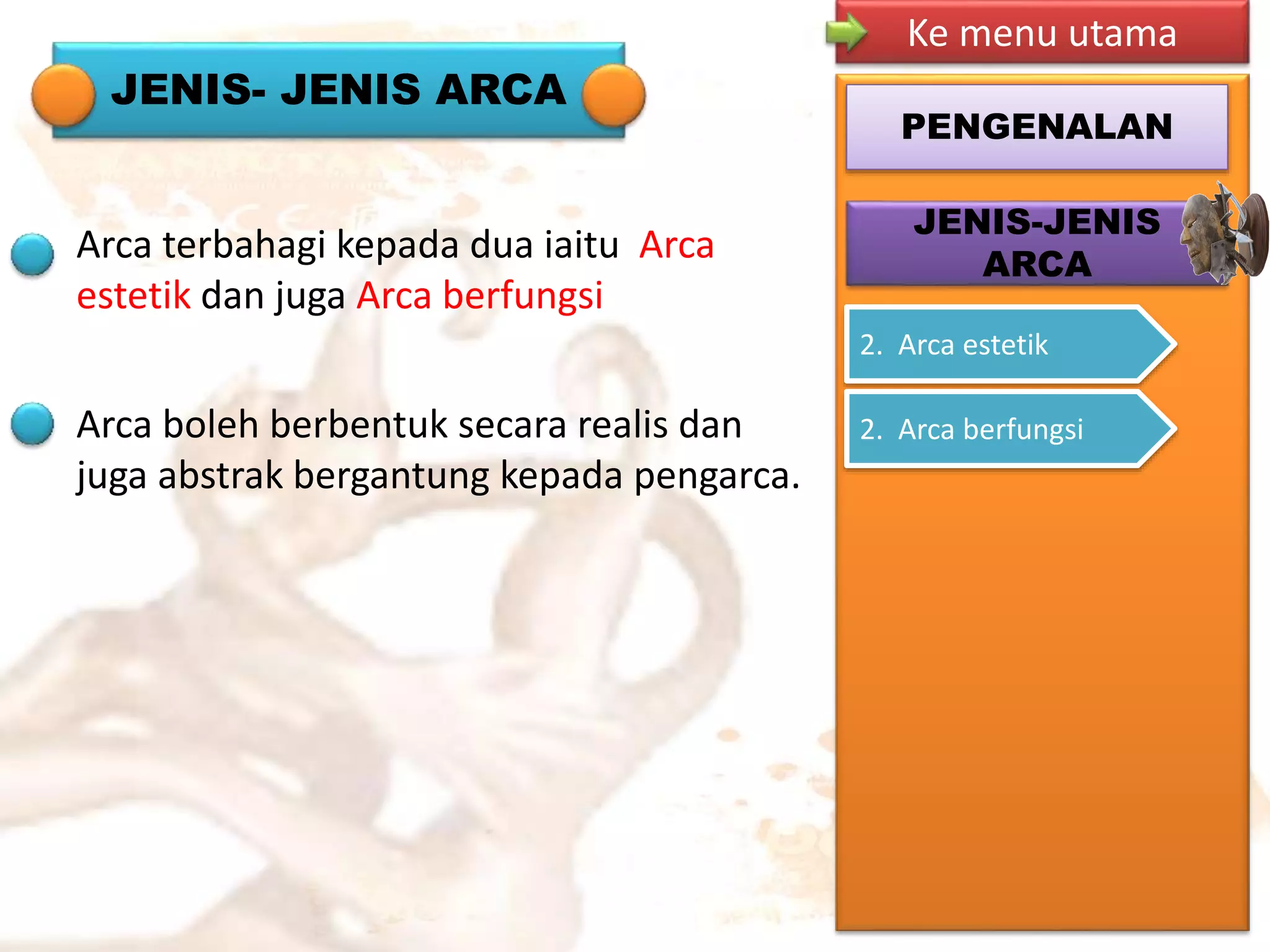 Seni Arca | PPSX