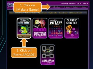 Arcade Game Design with Sploder - Library Program | PPT