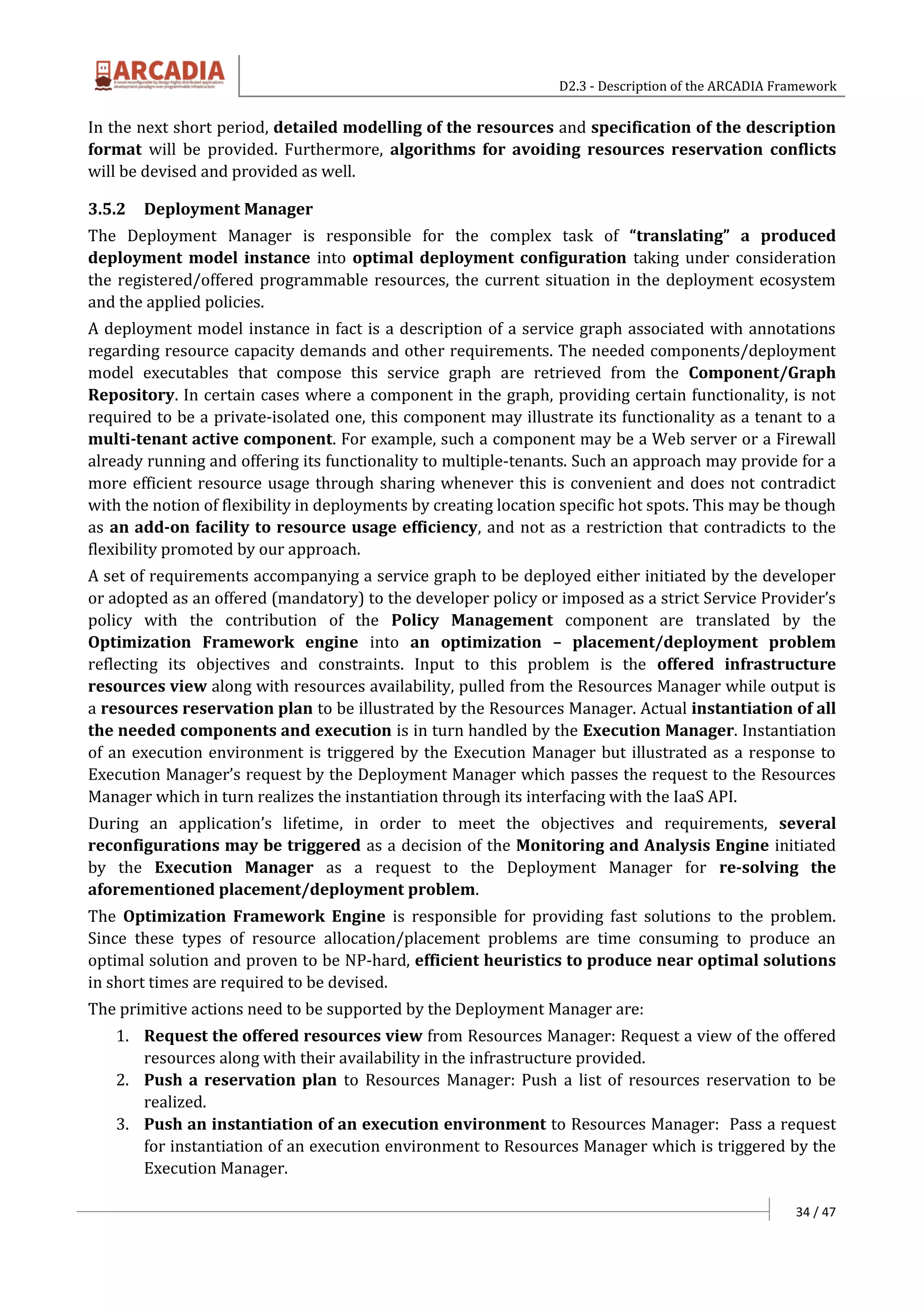 Definition of the ARCADIA project framework | PDF | Computer Software ...