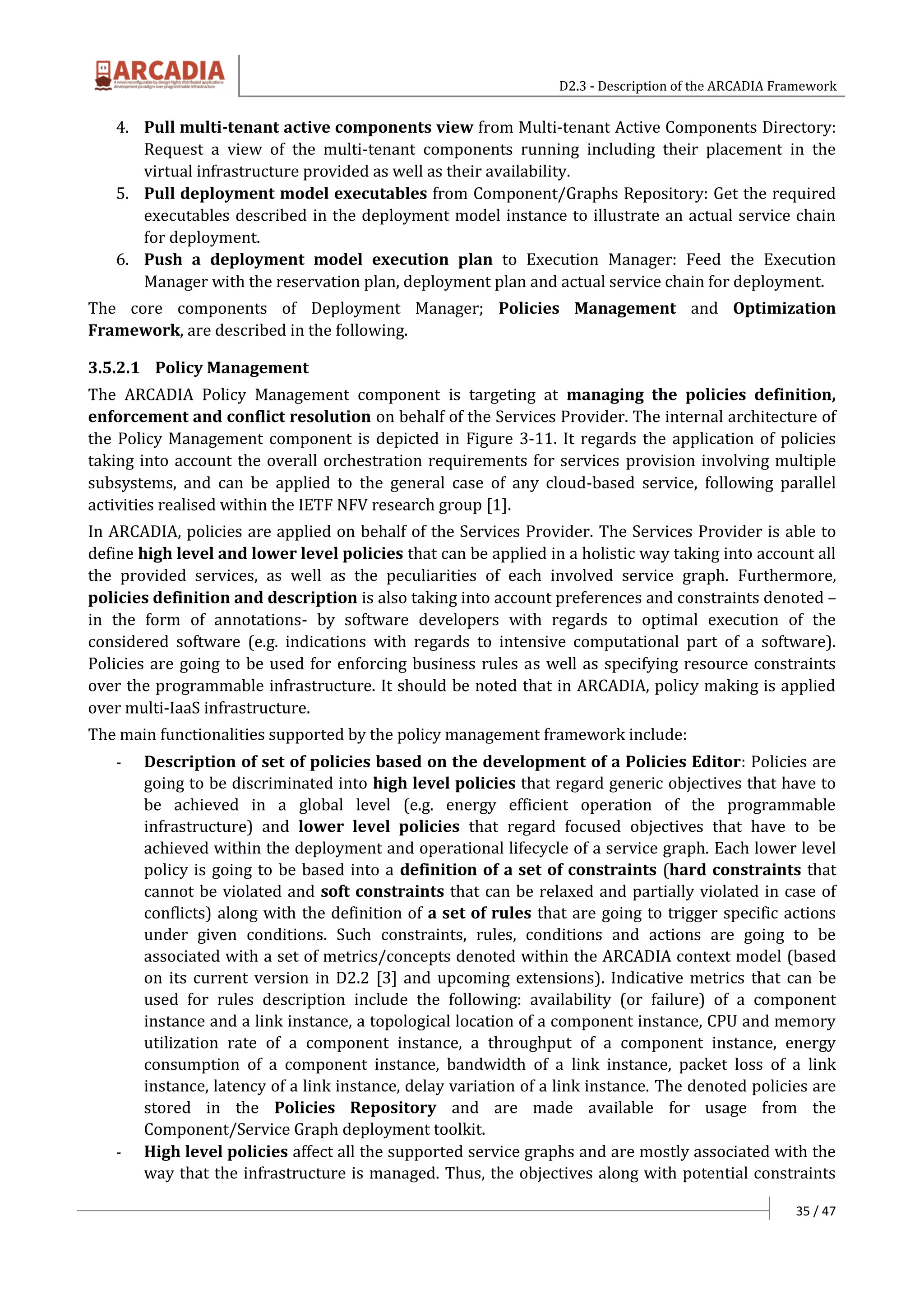 Definition of the ARCADIA project framework | PDF | Computer Software ...