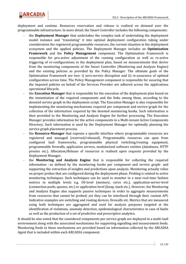 Definition of the ARCADIA project framework | PDF | Computer Software ...