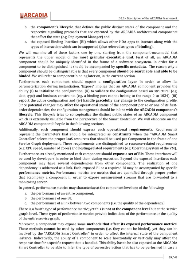 Definition of the ARCADIA project framework | PDF | Computer Software ...