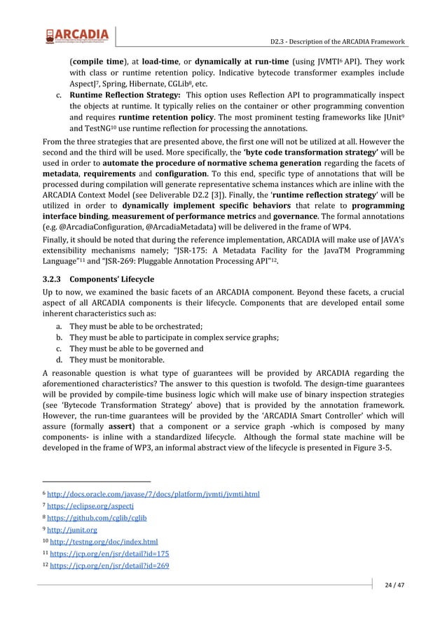 Definition of the ARCADIA project framework | PDF | Computer Software ...