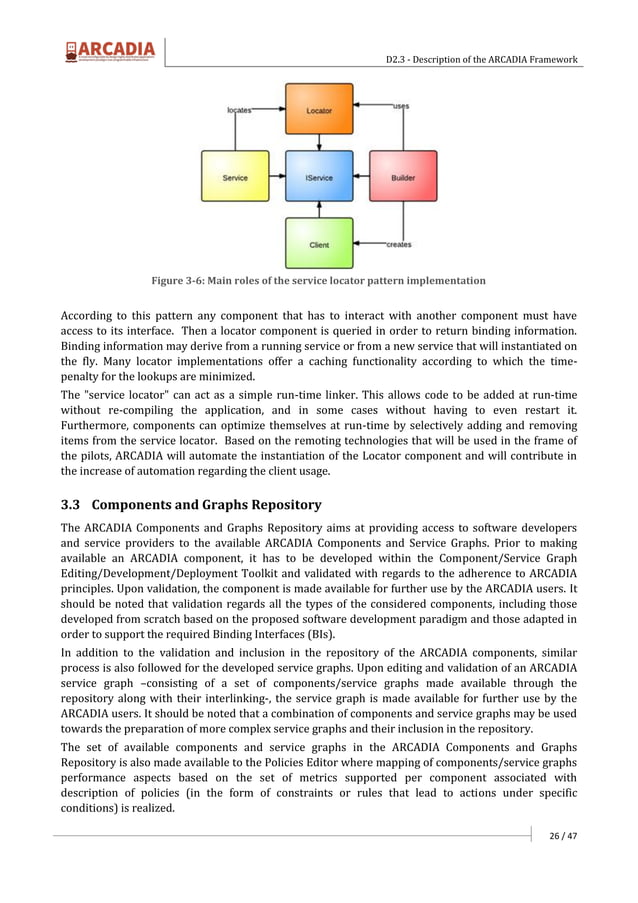 Definition of the ARCADIA project framework | PDF | Computer Software ...
