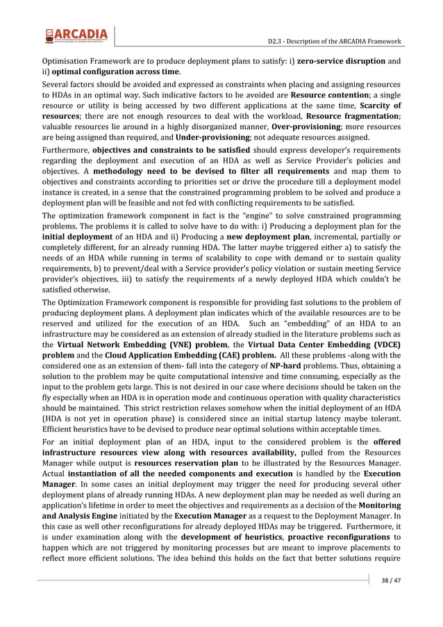 Definition of the ARCADIA project framework | PDF | Computer Software and Applications | Computing