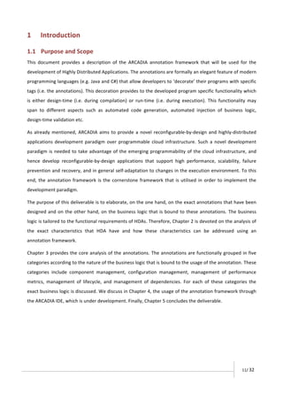 Description of the Supported Metadata Annotations | PDF