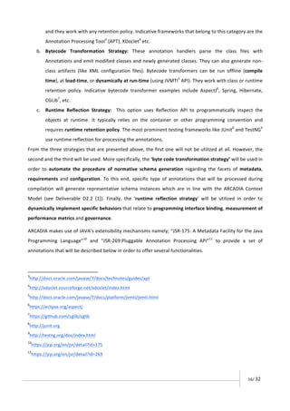 Description of the Supported Metadata Annotations | PDF