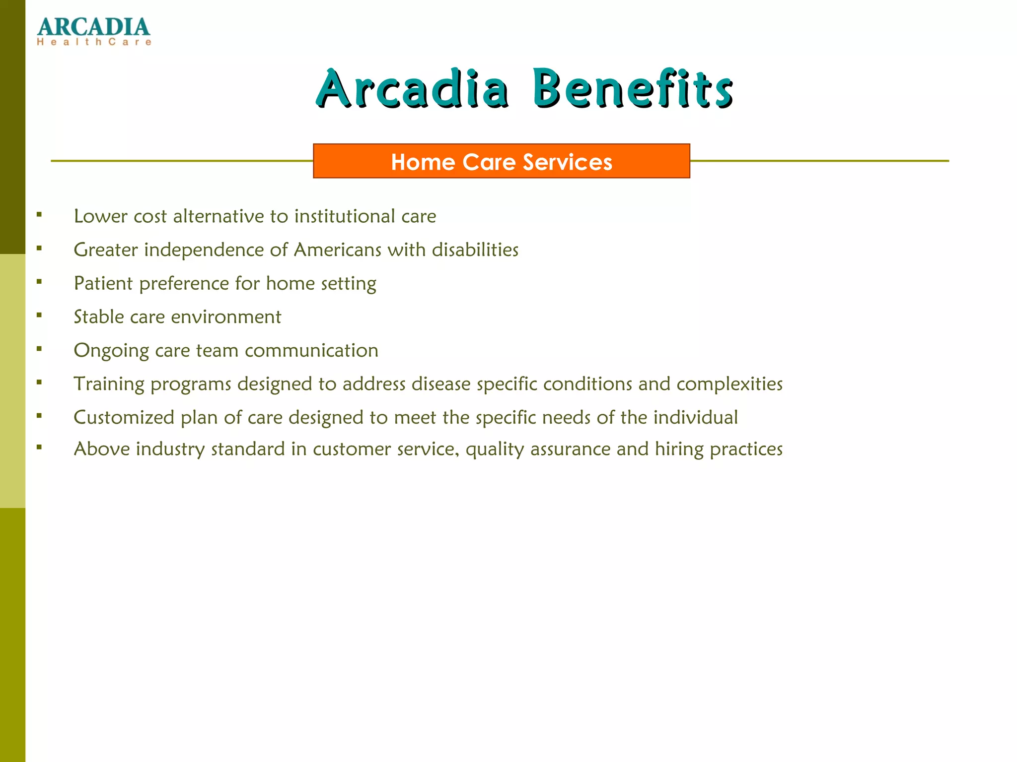 Arcadia Overview Powerpoint | PPT
