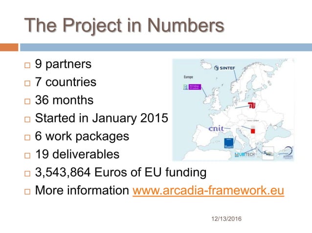 Arcadia project overview | PPT