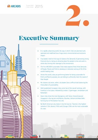 Sustainable Cities Index 2015 - Arcadis report | PDF