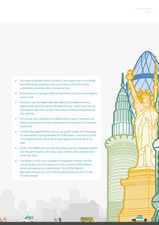 Sustainable Cities Index 2015 - Arcadis report | PDF