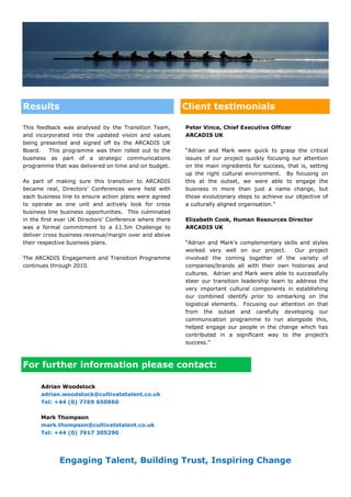 ARCADIS UK Case Study | PDF