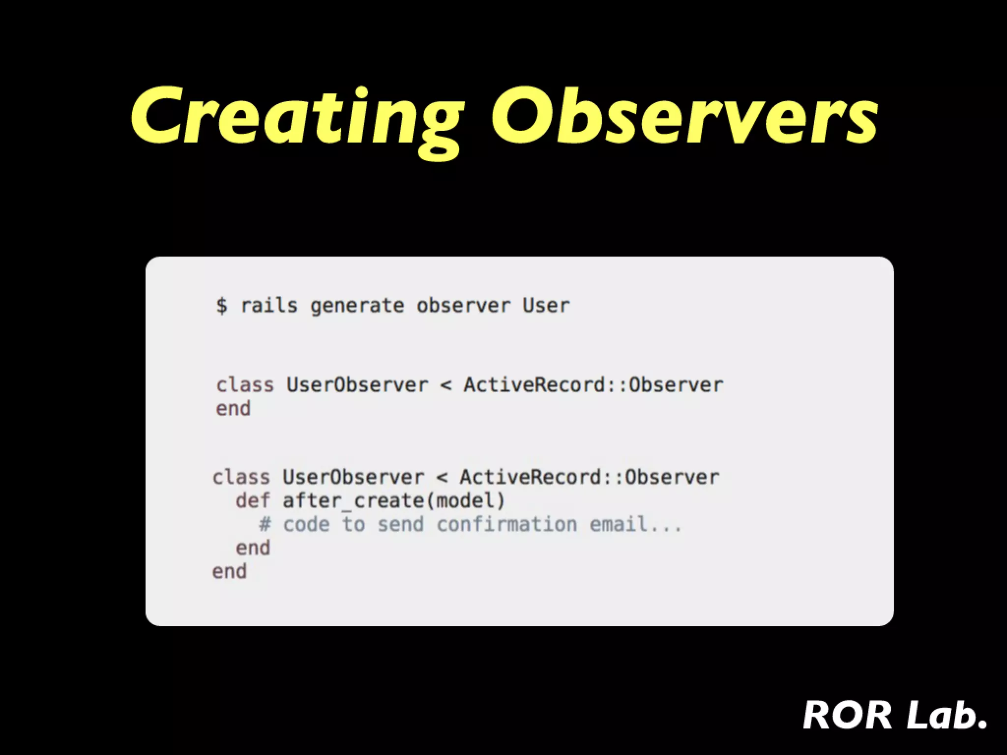 Active Record callbacks and Observers, Season 1 | PDF