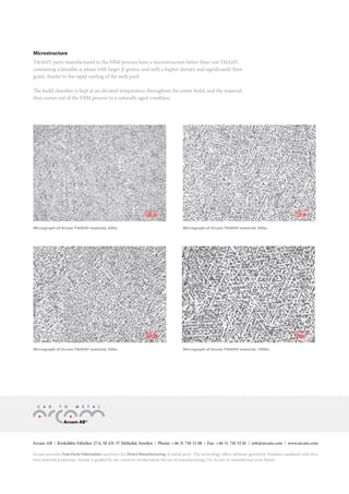 Arcam ti6 al4v-titanium-alloy | PDF