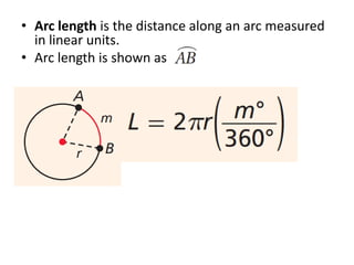 Arc and sector | PPTX