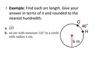 Arc and sector | PPT