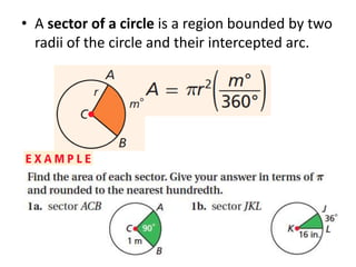 Arc and sector | PPT
