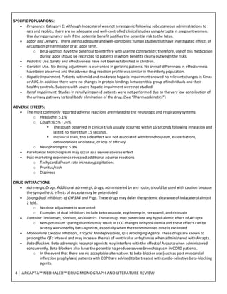 Drug Monograph and Literature Review: "Arcapta Neohaler" | PDF
