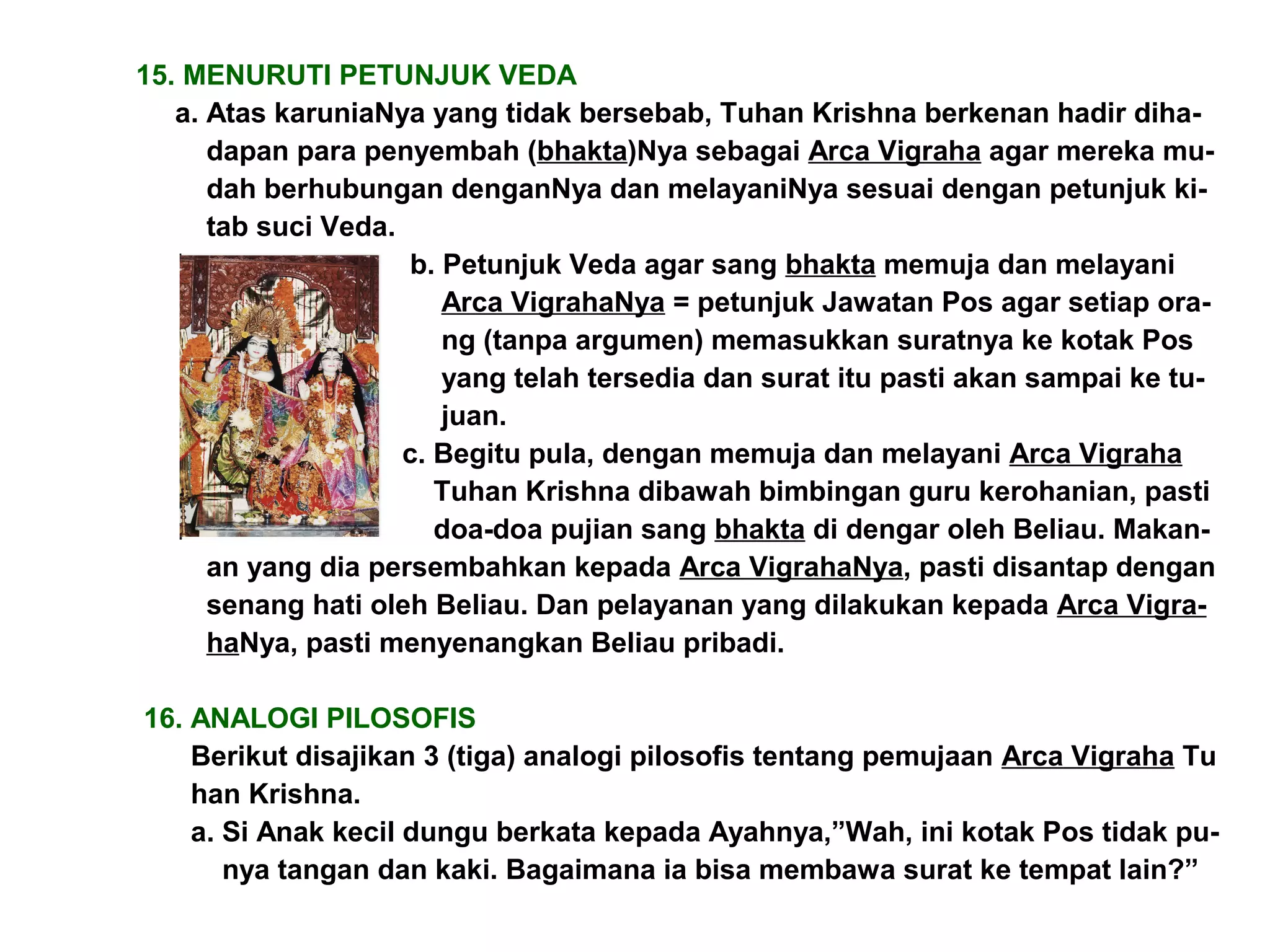 Arca vigraha | PPT