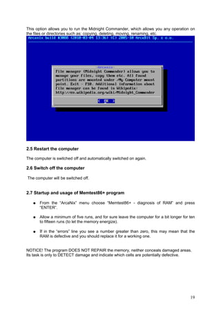 ArcaVir RescueDrive - User Manual | PDF