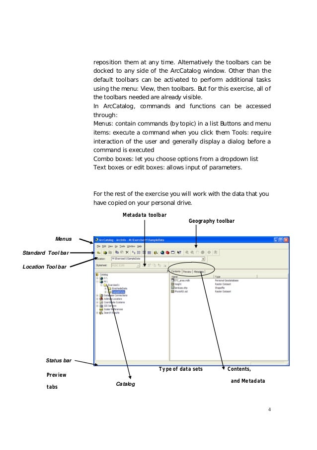 Arc catalog introduction