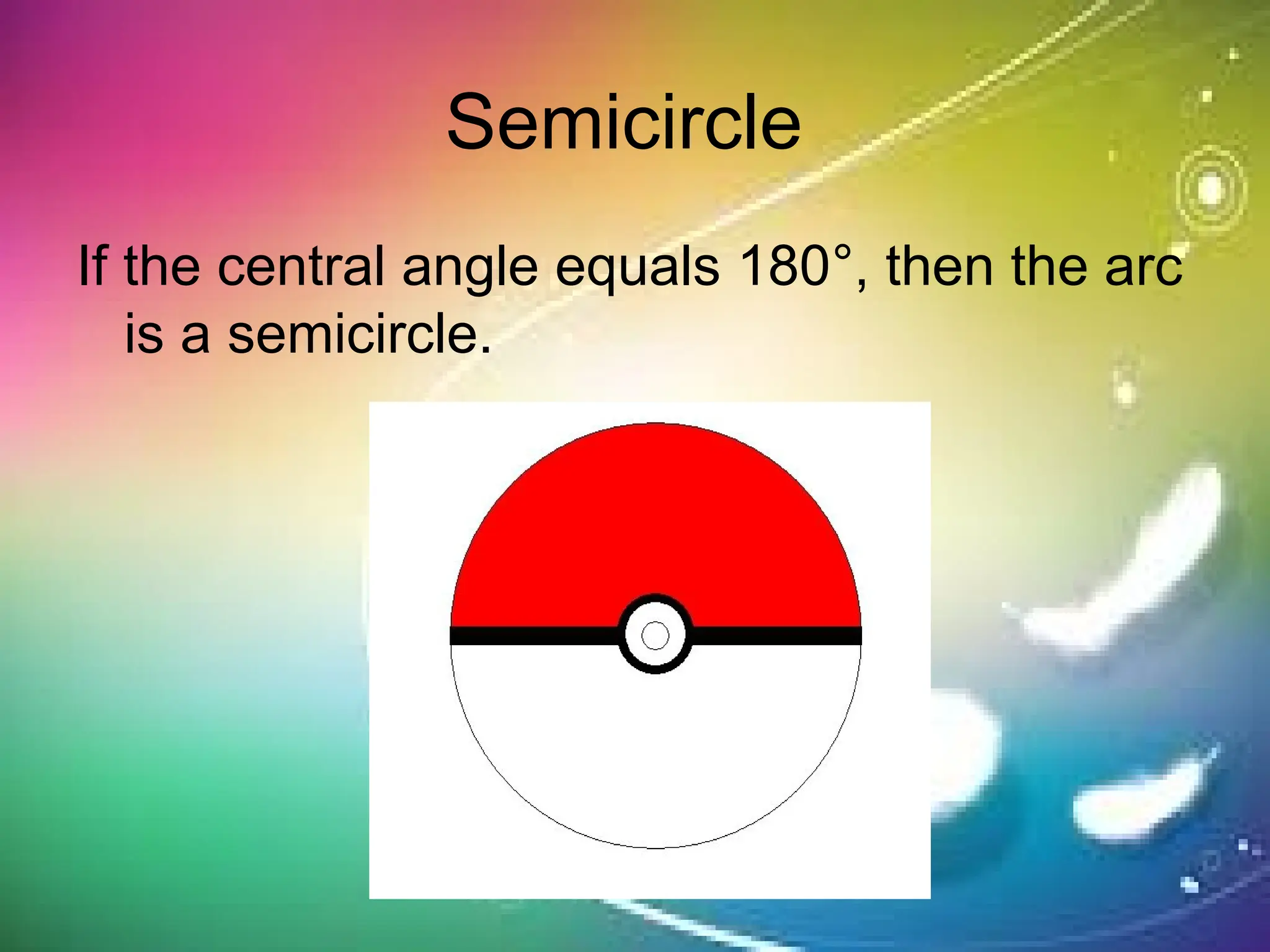 arc central angles.pptx powerpoint presentation | PPTX