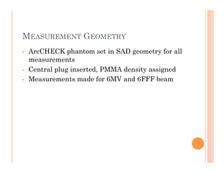ArcCheck 3D-Diode array evaluation, commissioning, testing for VMAT QA ...