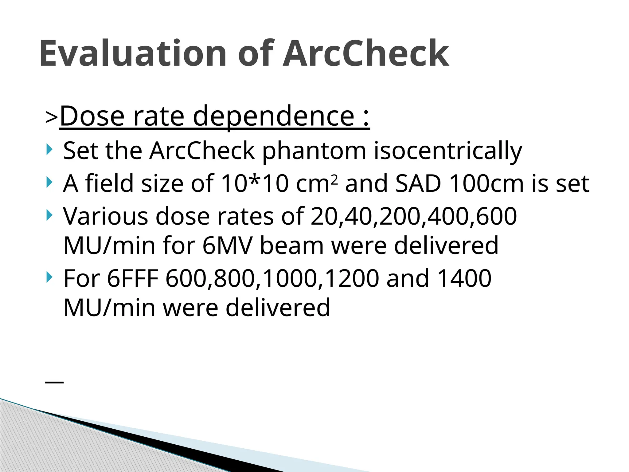 ARC CHECK USE FOR PATIENT SPECIFIC Quality assurance | PPTX