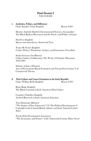 Archival Research Conference Program | PDF