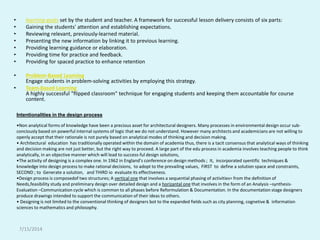 Arc design pedagogy | PPT