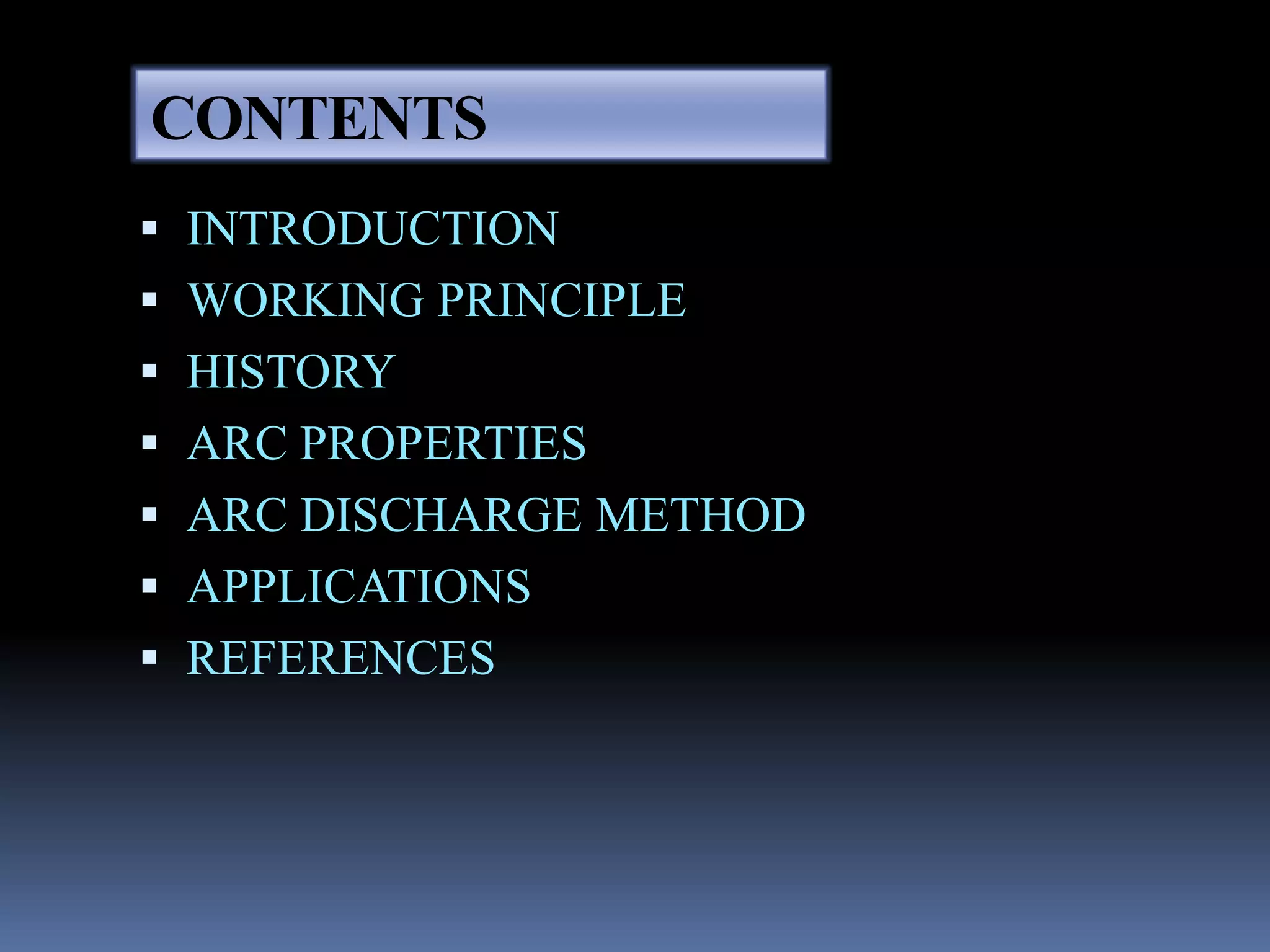 Arc discharge method | PPTX