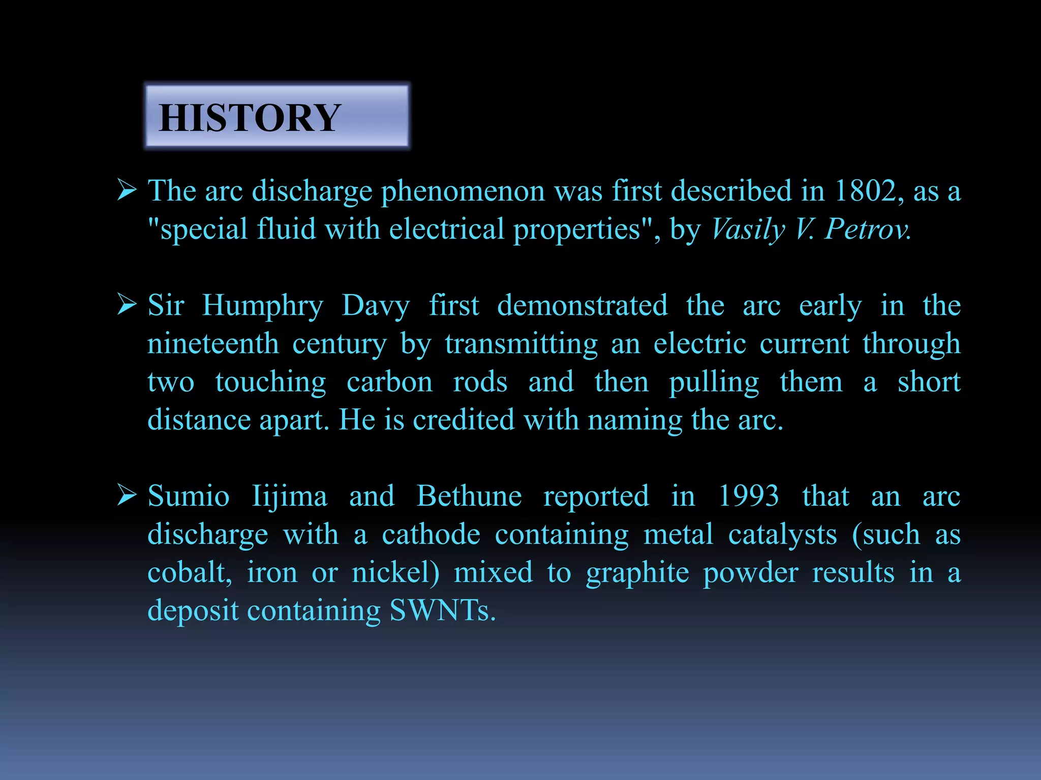Arc discharge method | PPTX