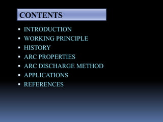 Arc discharge method | PPTX