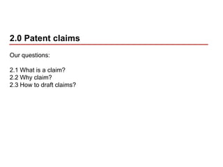 Drafting chemical patent specs and claims | PPTX